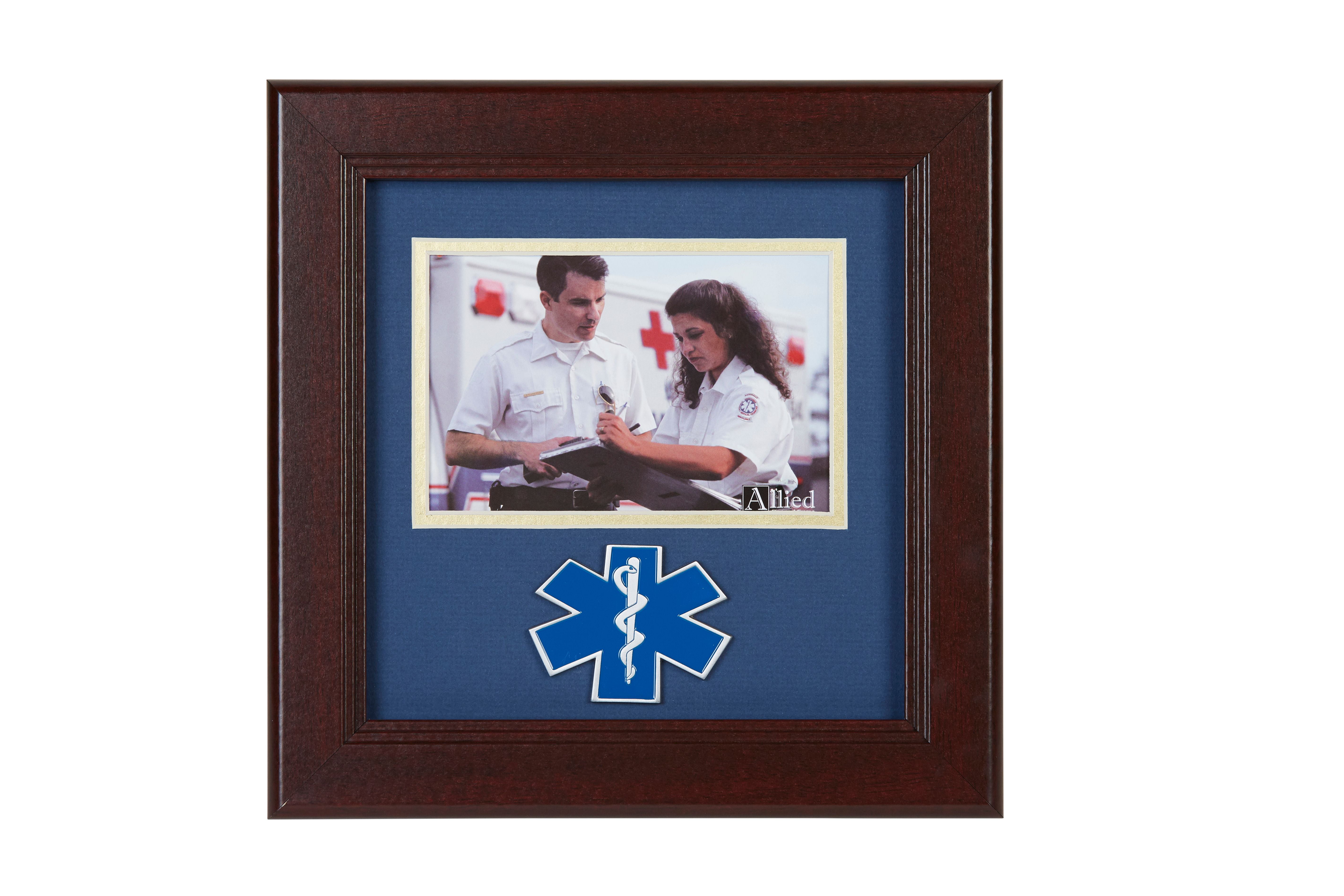 Allied Frame US EMS Medallion Landscape Picture Frame - 4 x 6 Picture ...