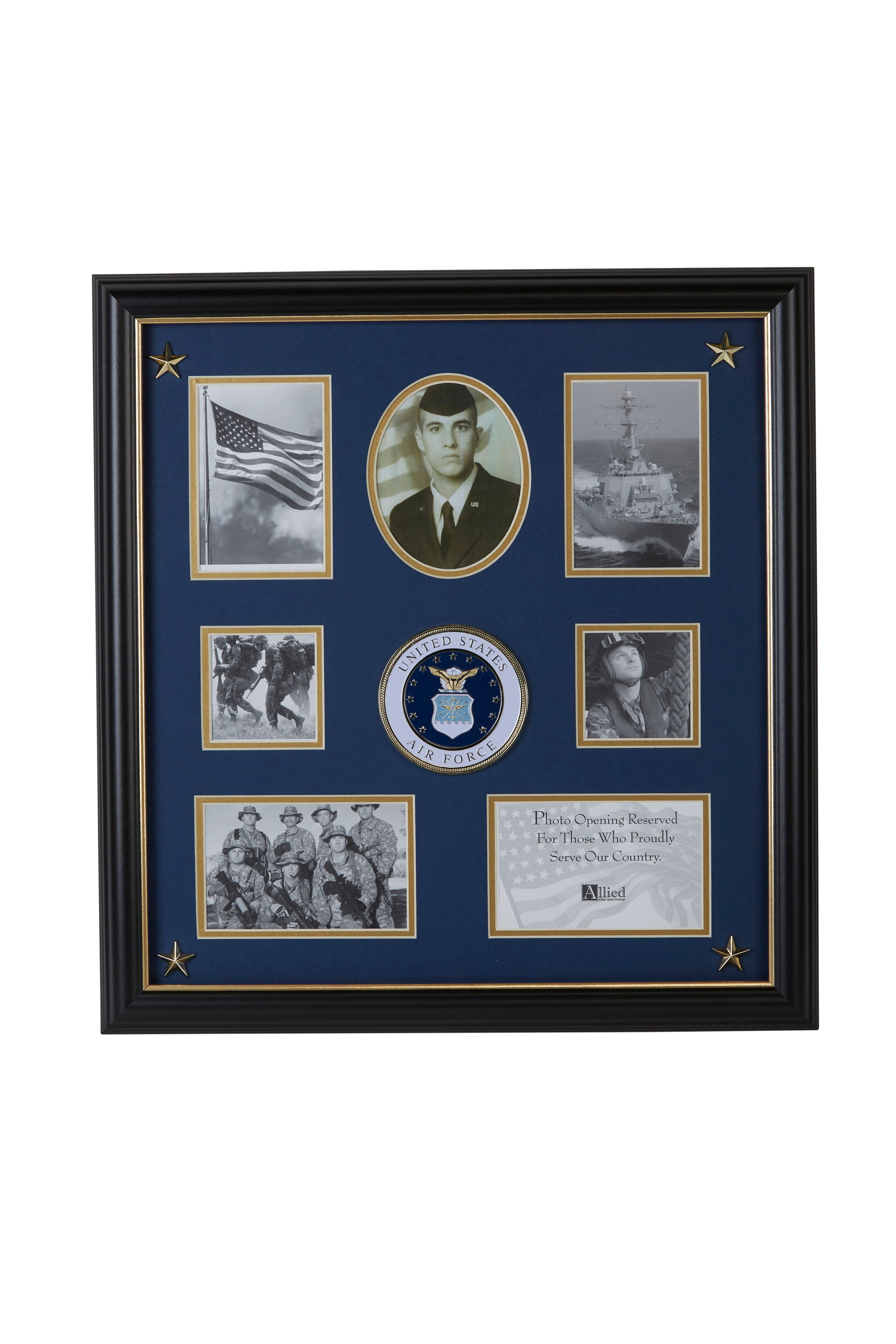Allied Frame United States Air Force Medallion 7 Picture Collage Frame ...