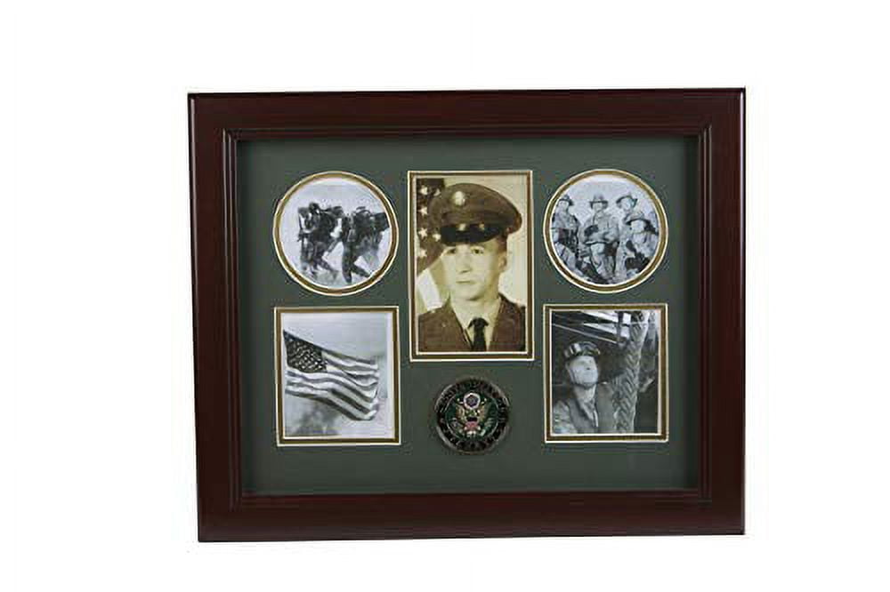 Allied Frame United States Army Medallion 5 Picture Collage Frame with ...