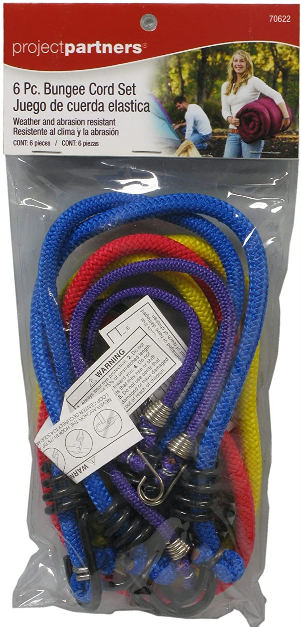 Allied Internatioal Project Partner Bungee Cord Set - 6 Pack - Walmart.com