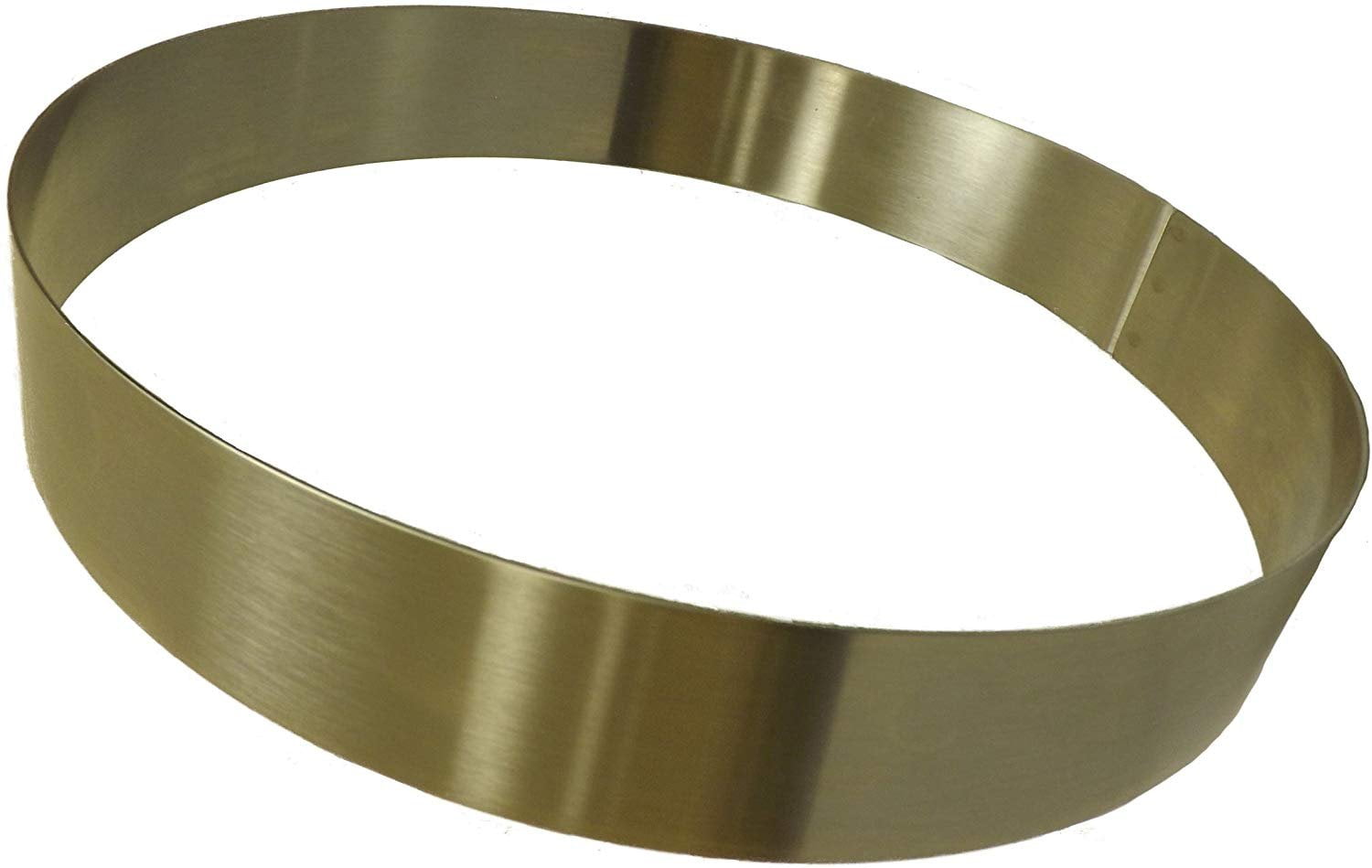 Allied Metal CRS6138 Stainless Steel Cake Ring with Smooth Deburred ...
