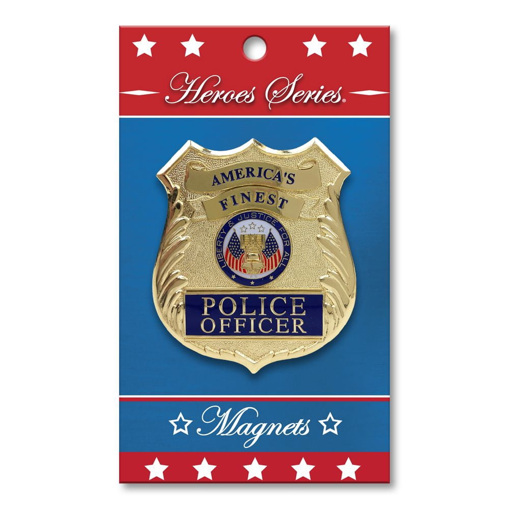 Allied Products Heroes Series Police Medallion Large Magnet - 3 ...