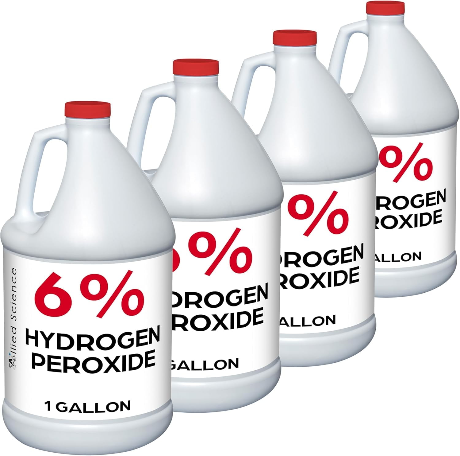 Allied Science 6% Hydrogen Peroxide, Food Grade H202 and Water, 4 ...