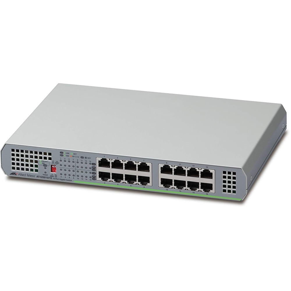 Allied Telesis - AT-GS910/16-10 - Allied Telesis 16-Port 10/100/1000T ...