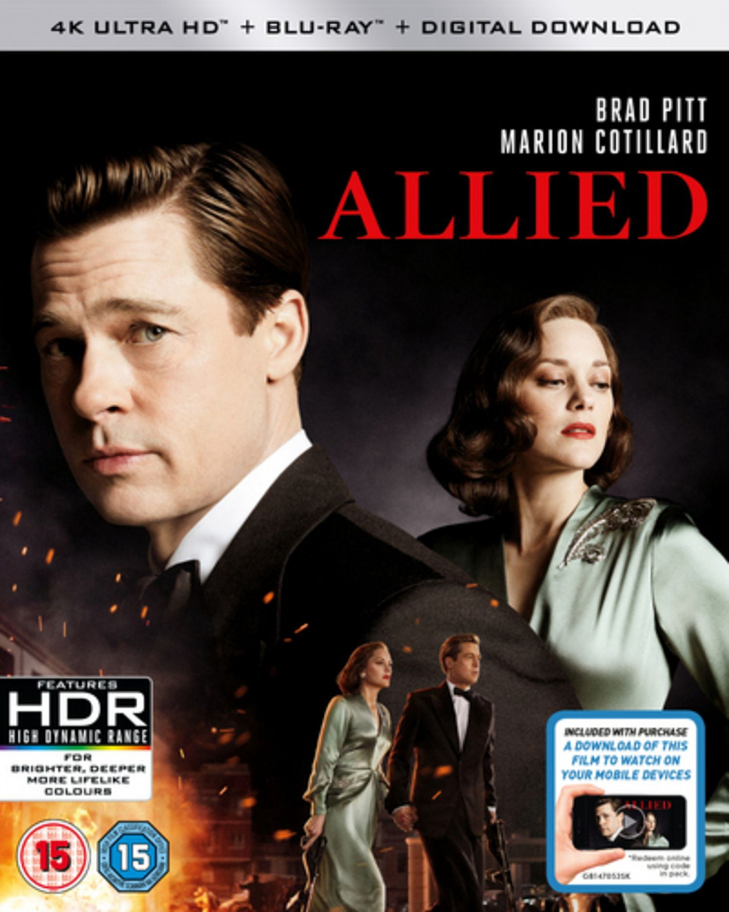 Allied (4K Ultra HD) Lizzy Caplan Matthew Goode Jason Matthewson ...