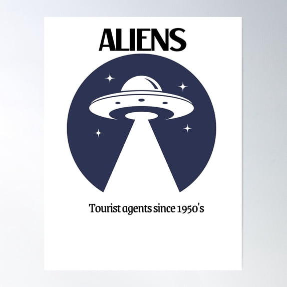 Allien Tourism Poster Wall Art, Modern Wall Decor For Living Room ...