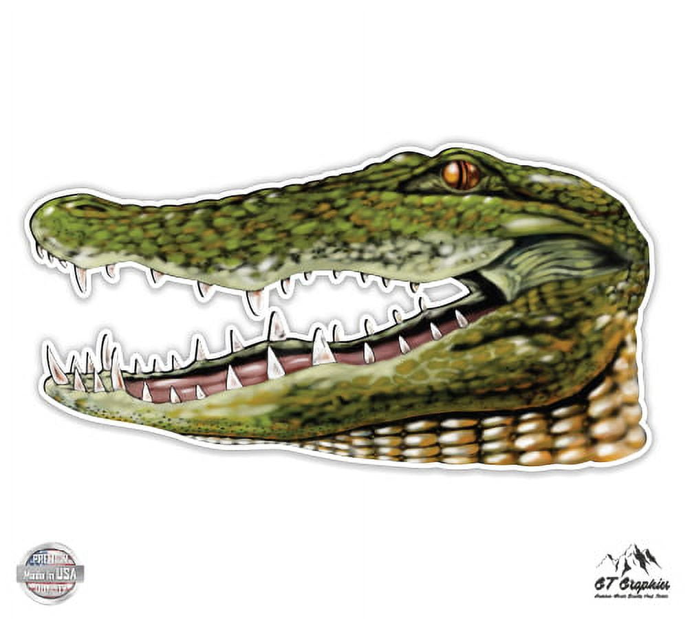 Alligator - 5" Vinyl Sticker - For Car Laptop I-Pad - Waterproof Decal ...
