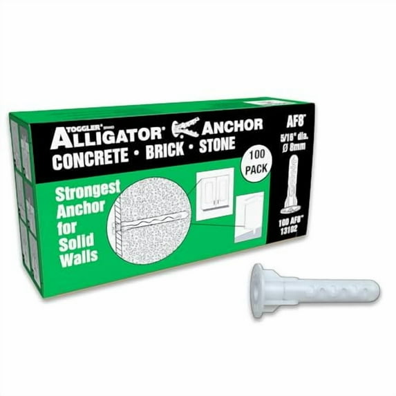 Alligator AF8 Flanged Anchor, Polypropylene, Made in US, for #8 to #14 ...