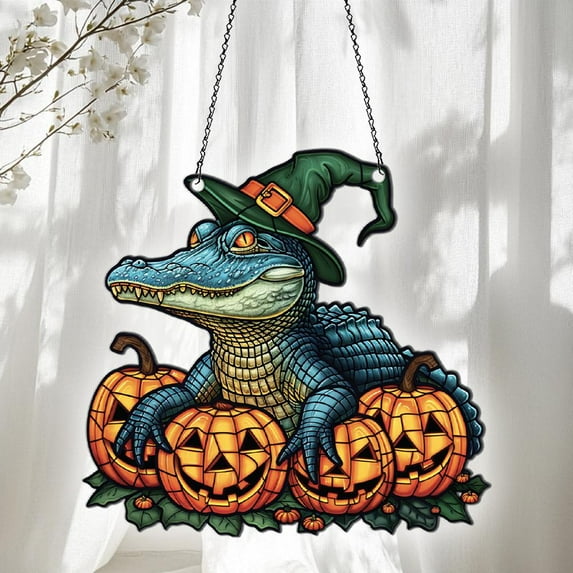 Alligator Acrylic Suncatcher Window Hanging, Alligator Ornaments ...