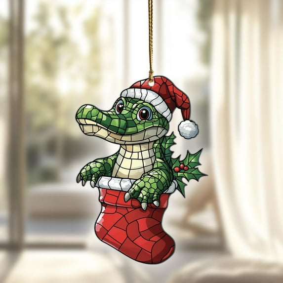 Alligator Acrylic Suncatcher Window Hanging, Alligator Ornaments ...