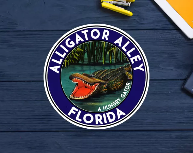Alligator Alley Florida Everglades Sticker Decal National Park Vacation ...