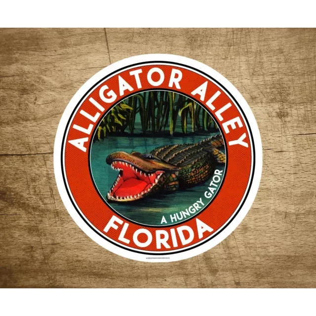 Alligator Alley Florida Everglades Sticker Decal National Park Vacation ...