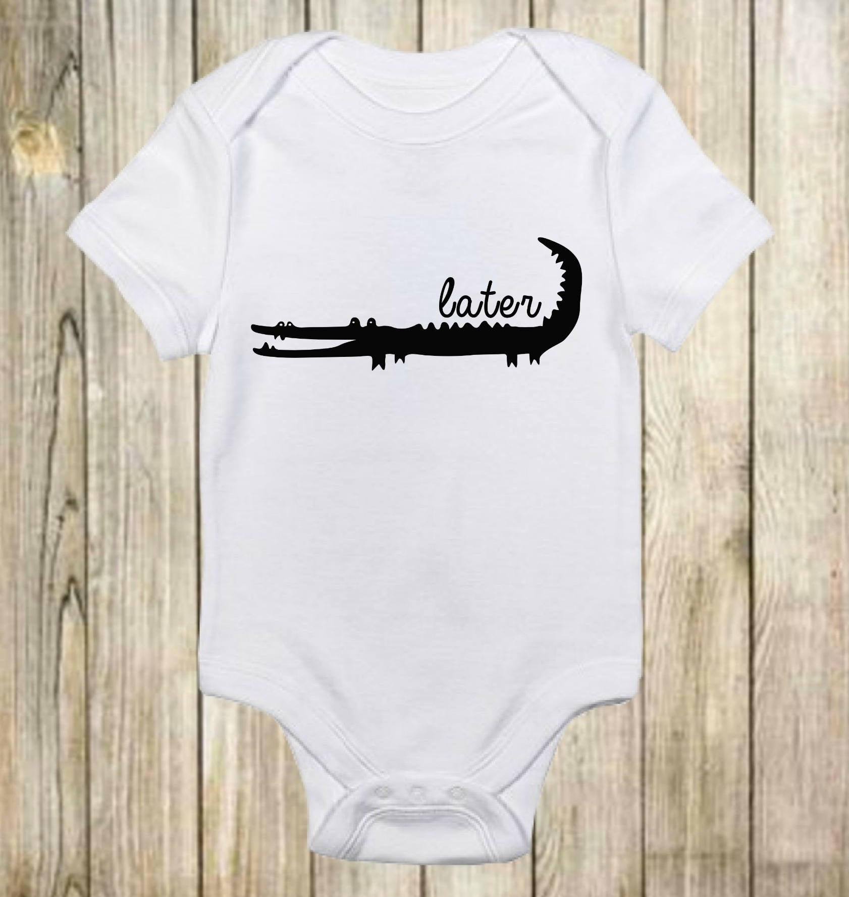 Alligator Baby Onesie - Cute Baby Onesie - Later Gator Onesie - Baby ...