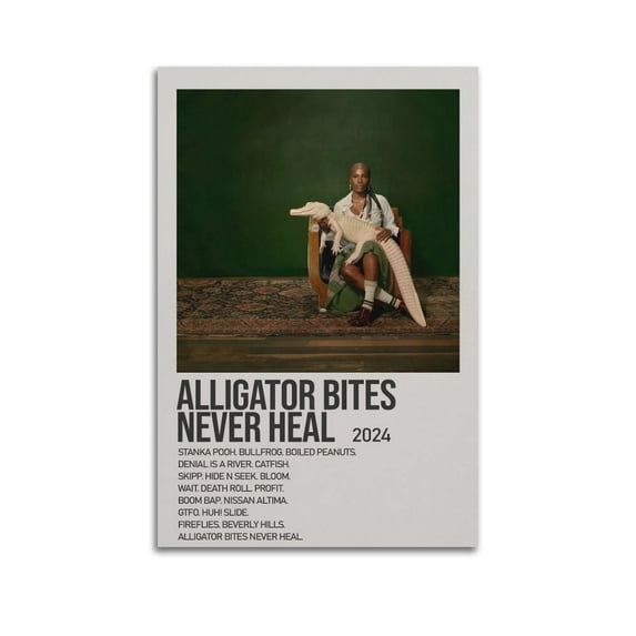 Alligator Bites Never Heal by Doechii Hot Music Albums Painting Vintage ...