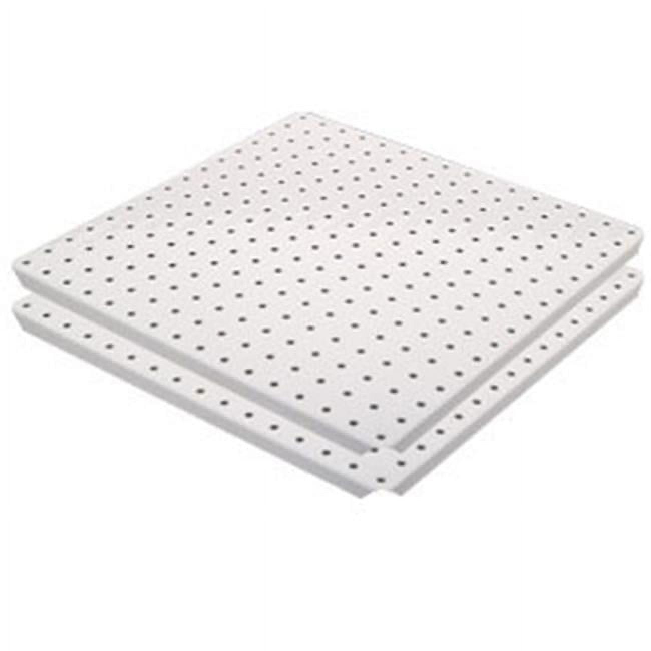 Alligator Board ALGSTRP16x16PTD-WHT White Powder Coated Metal Pegboard ...