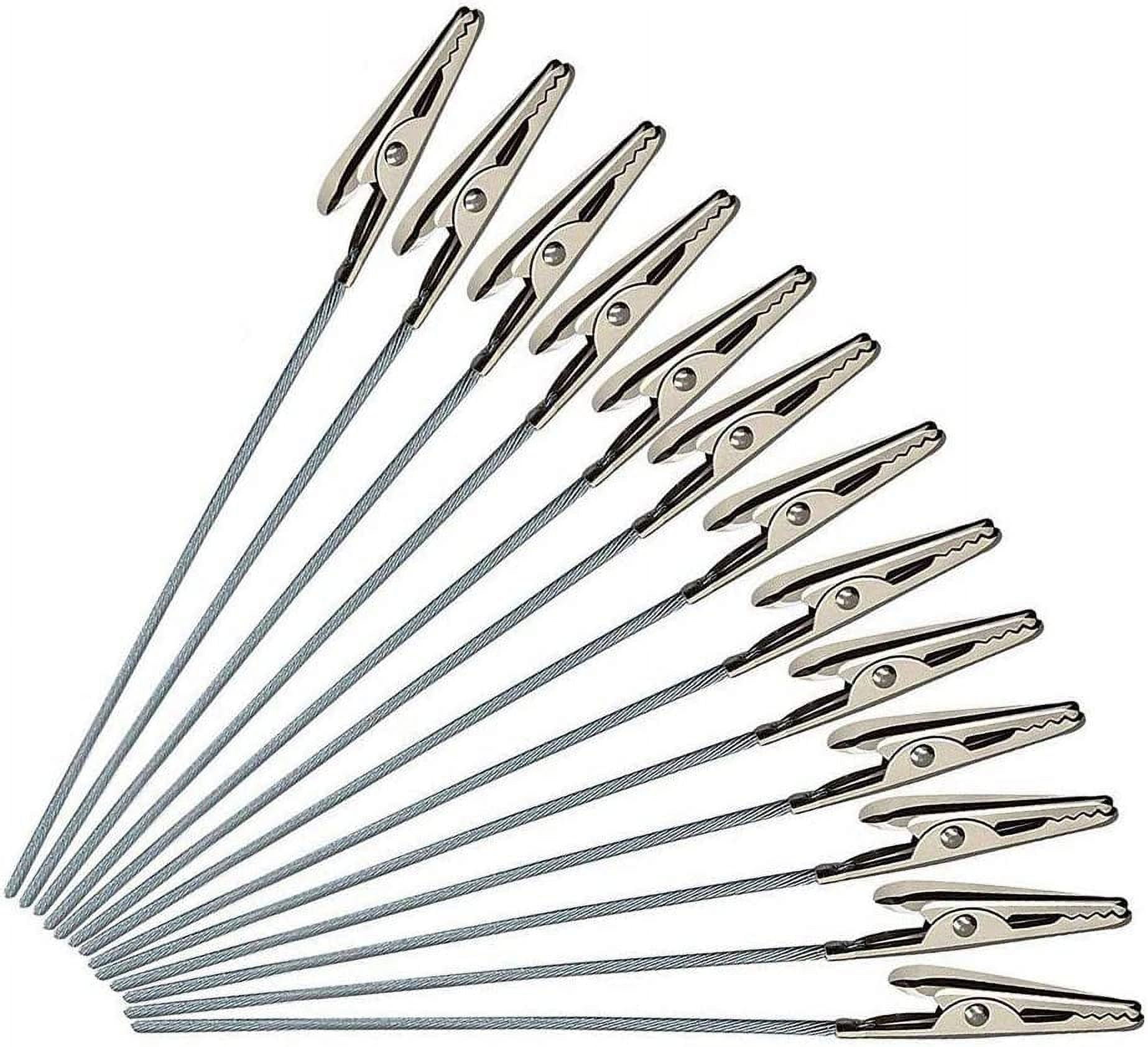 Alligator Clamp Clips, 50 PCS Metal Wire Crocodile Clip Spring Clamps ...