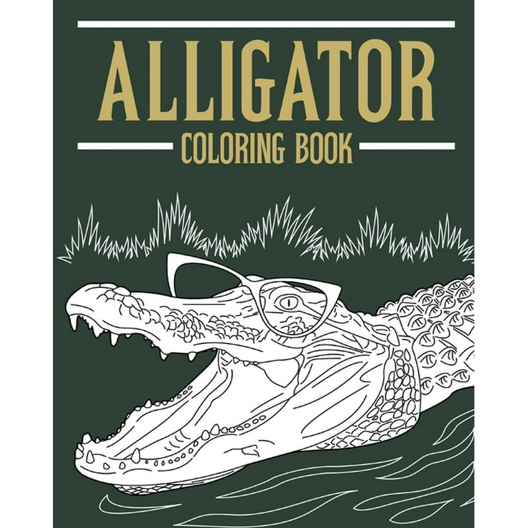 coloring book alligator