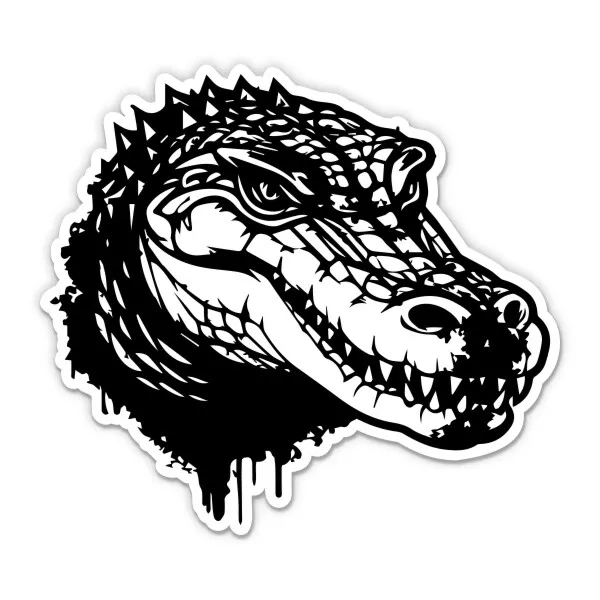 Alligator Crocodile Croc Gator Sticker Phone Decal Water Bottle ...