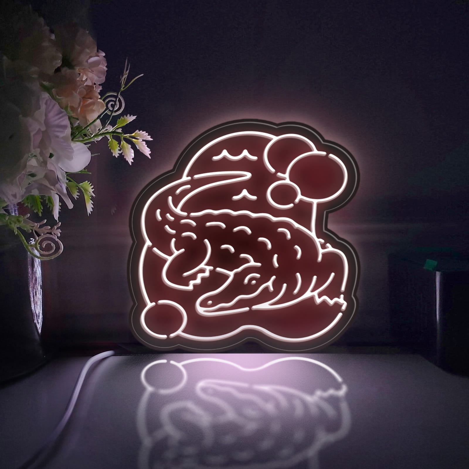 Alligator Crocodile Led Light Box, Dimmable Neon-Like Light Signs USB ...