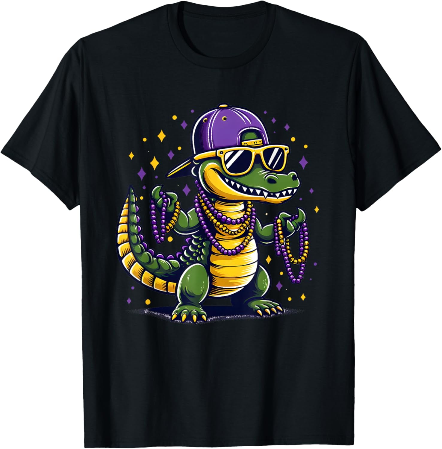 Alligator Crocodiles Mardi Gras Costume Men T-Shirt - Walmart.com