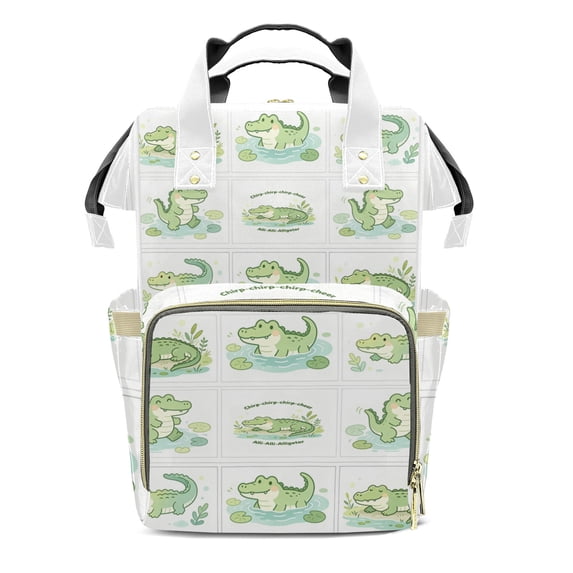 Alligator Diaper Backpack for Boys, Large Capacity Diaper Bags for ...