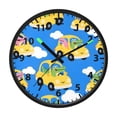 Alligator Driving Pattern Wall Clock 12 Inch Voice Activated Night ...