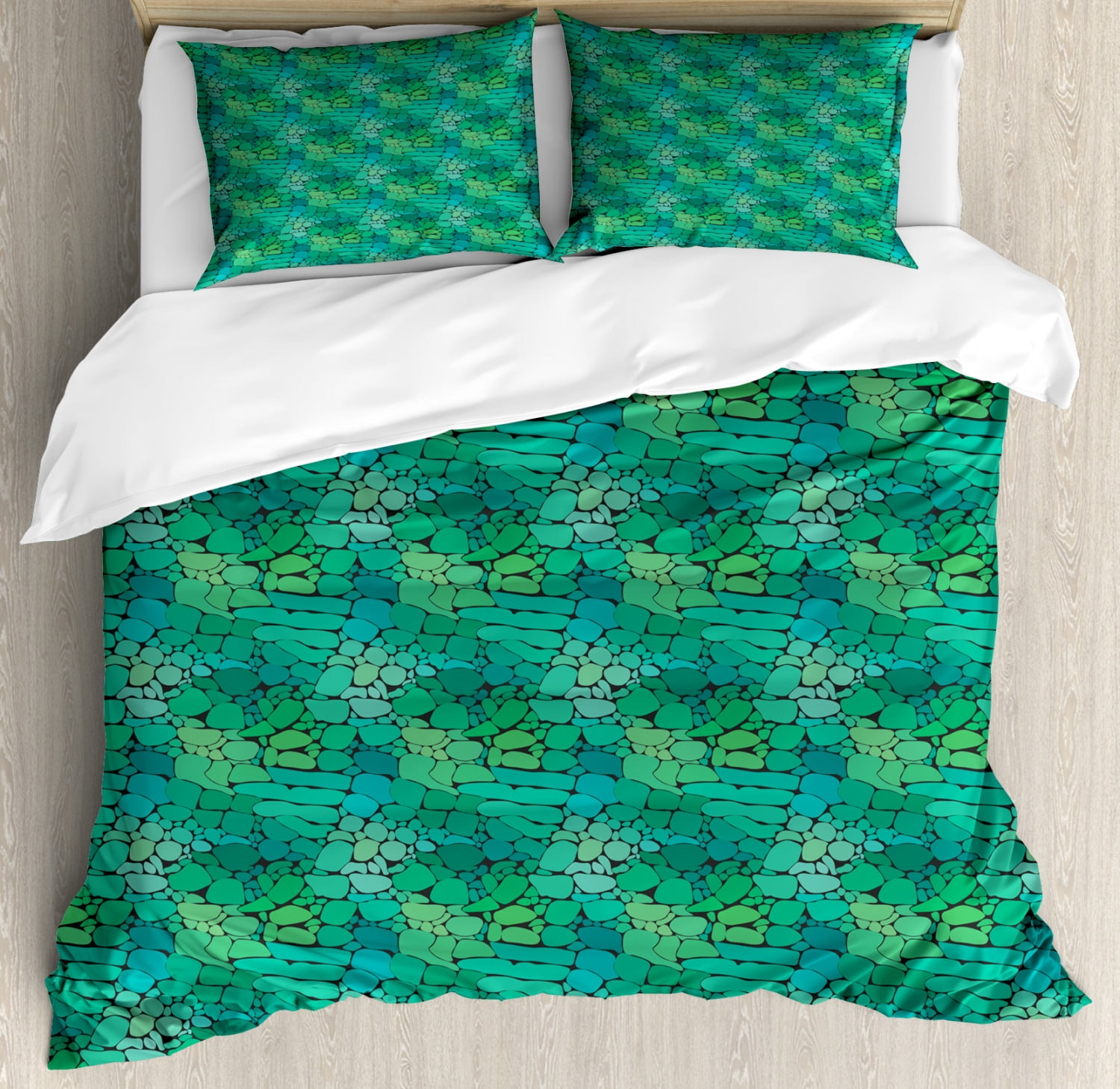 Alligator Duvet Cover Set Queen Size, Exotic Crocodile Snakeskin ...