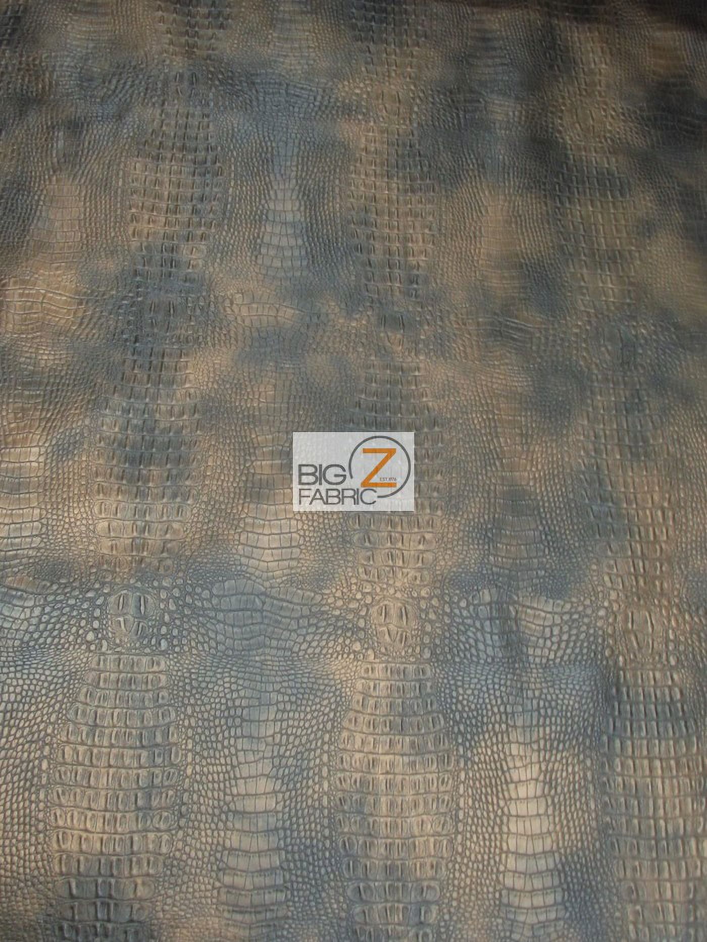 Alligator Embossed Vinyl Faux Leather/Pleather Fabric / Copper Mix ...
