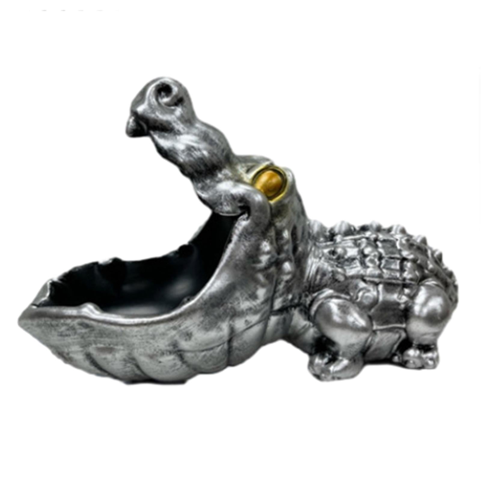 Alligator Figurine Animal Sculpture Decorative Candy Bowl Entryway Key ...