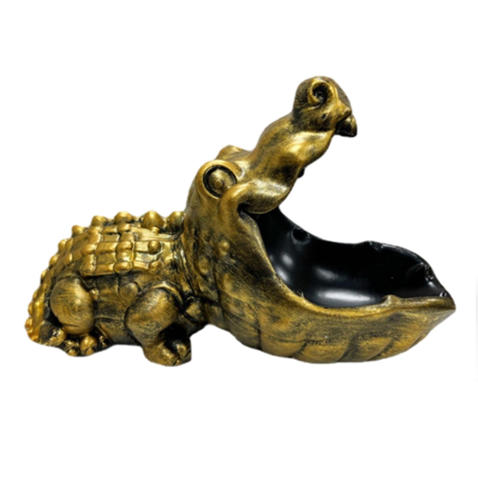 Alligator Figurine Crocodile Statue Multifunction Modern Cartoon Desk ...