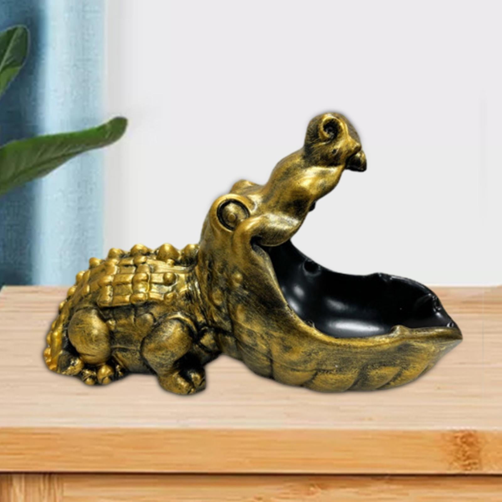 Alligator Figurine Modern Resin Candy Dish for Entrance Bookshelf Home ...