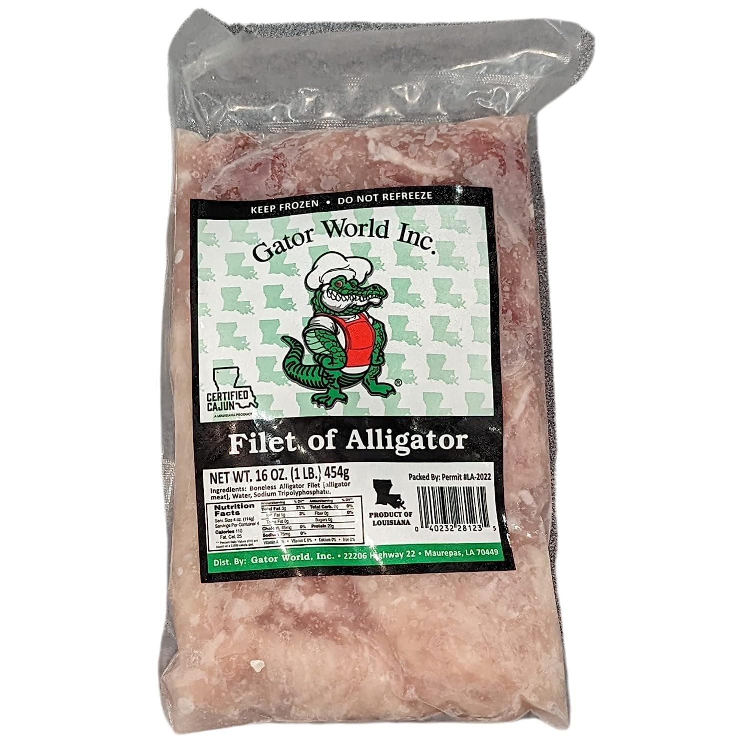 Alligator Filets - Farm Raised - Great for Grilling and Frying - Just ...