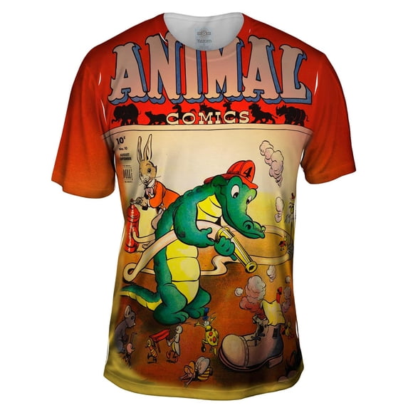 Alligator Fun Comic Retro Mens T-Shirt All Over Print - Walmart.com