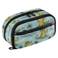 Alligator Juice Pattern PVC Pencil Case Water-Repellent Clear Window ...