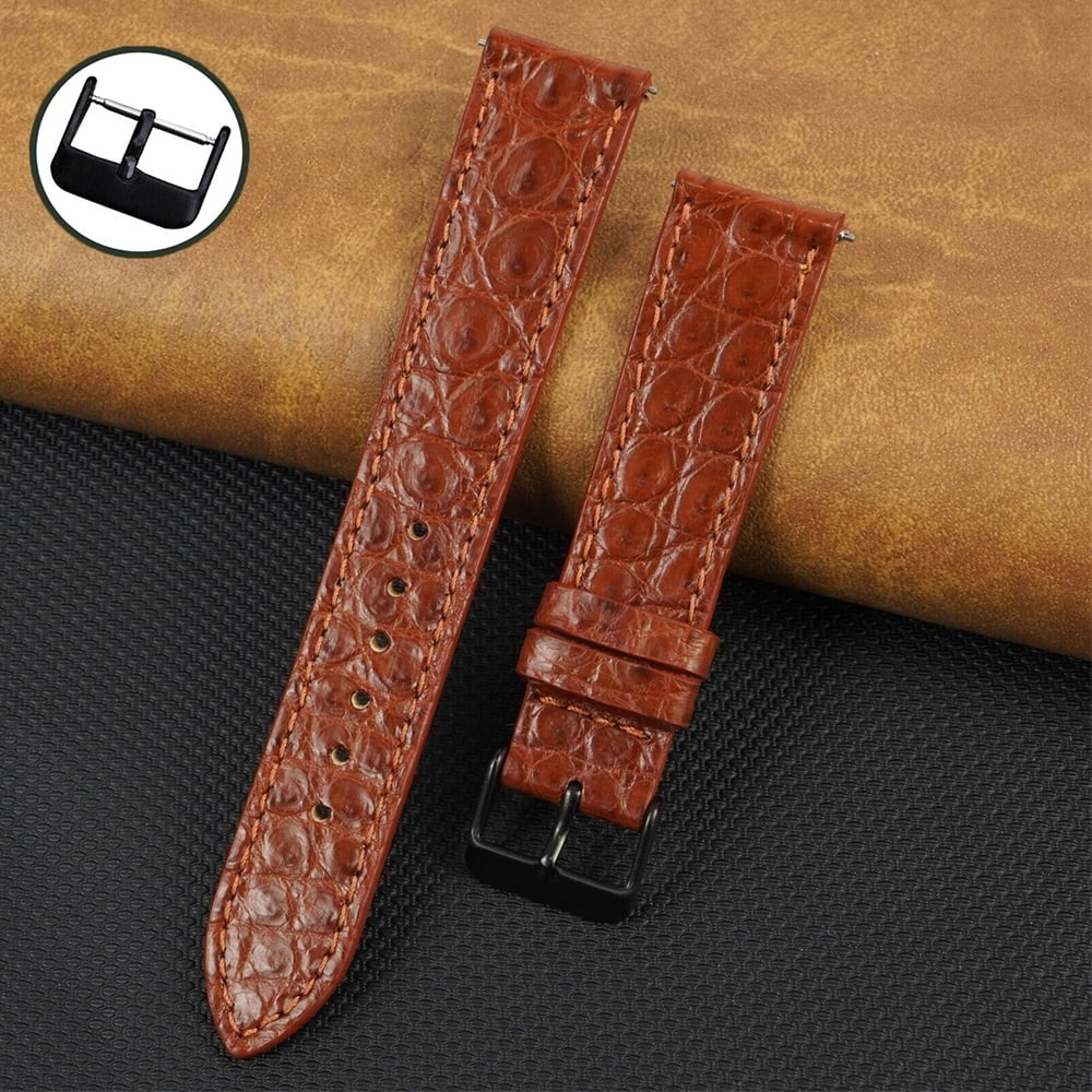 Alligator Leather Watch Band Real Crocodile Watch Strap for Men Quick ...