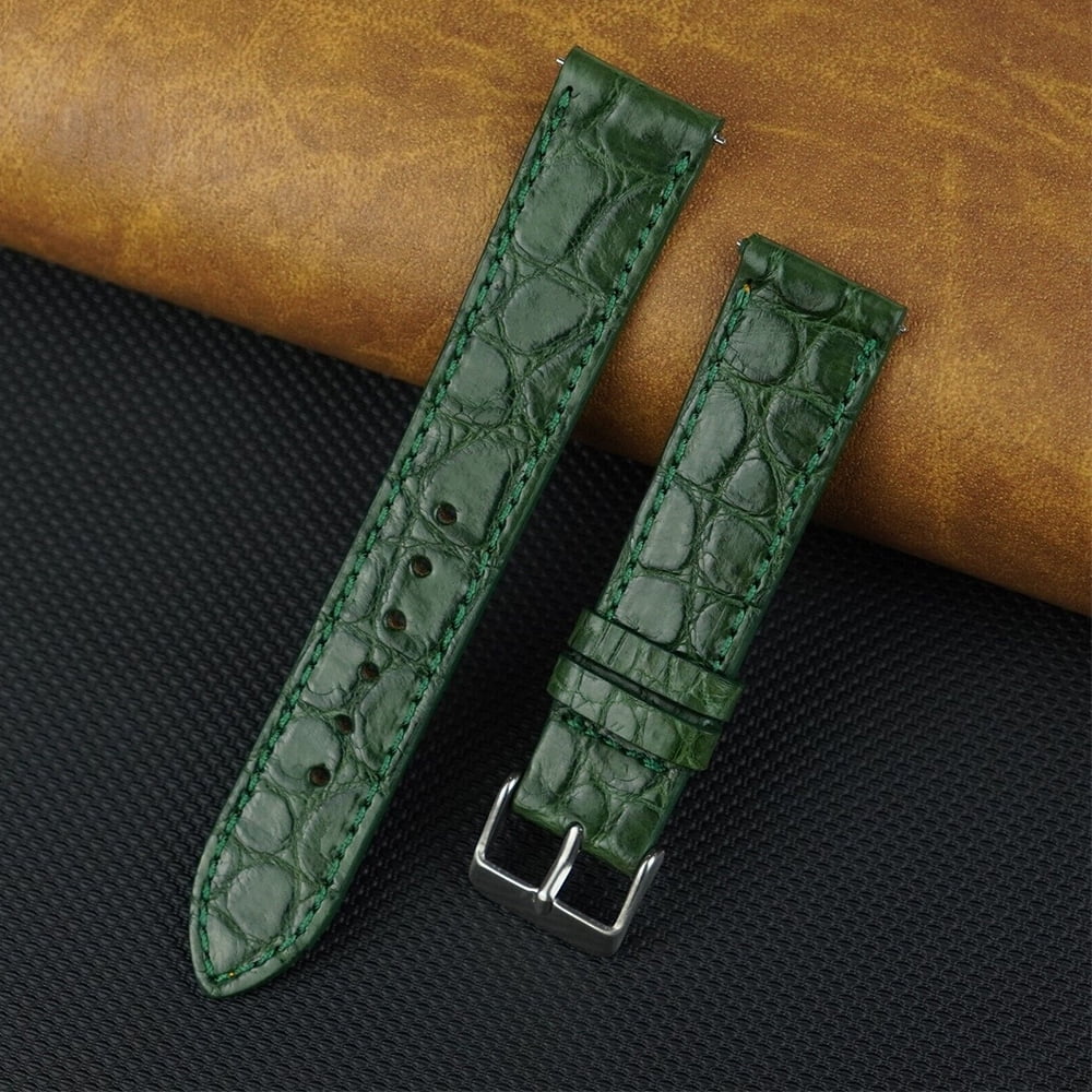 Alligator Leather Watch Band Real Crocodile Watch Strap for Men Quick ...