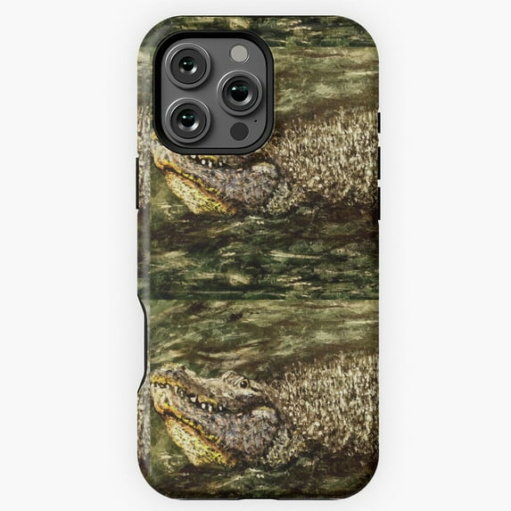Alligator Mating Ritual Growl Phone Case for iPhone 16 15 14 13 12 11 ...