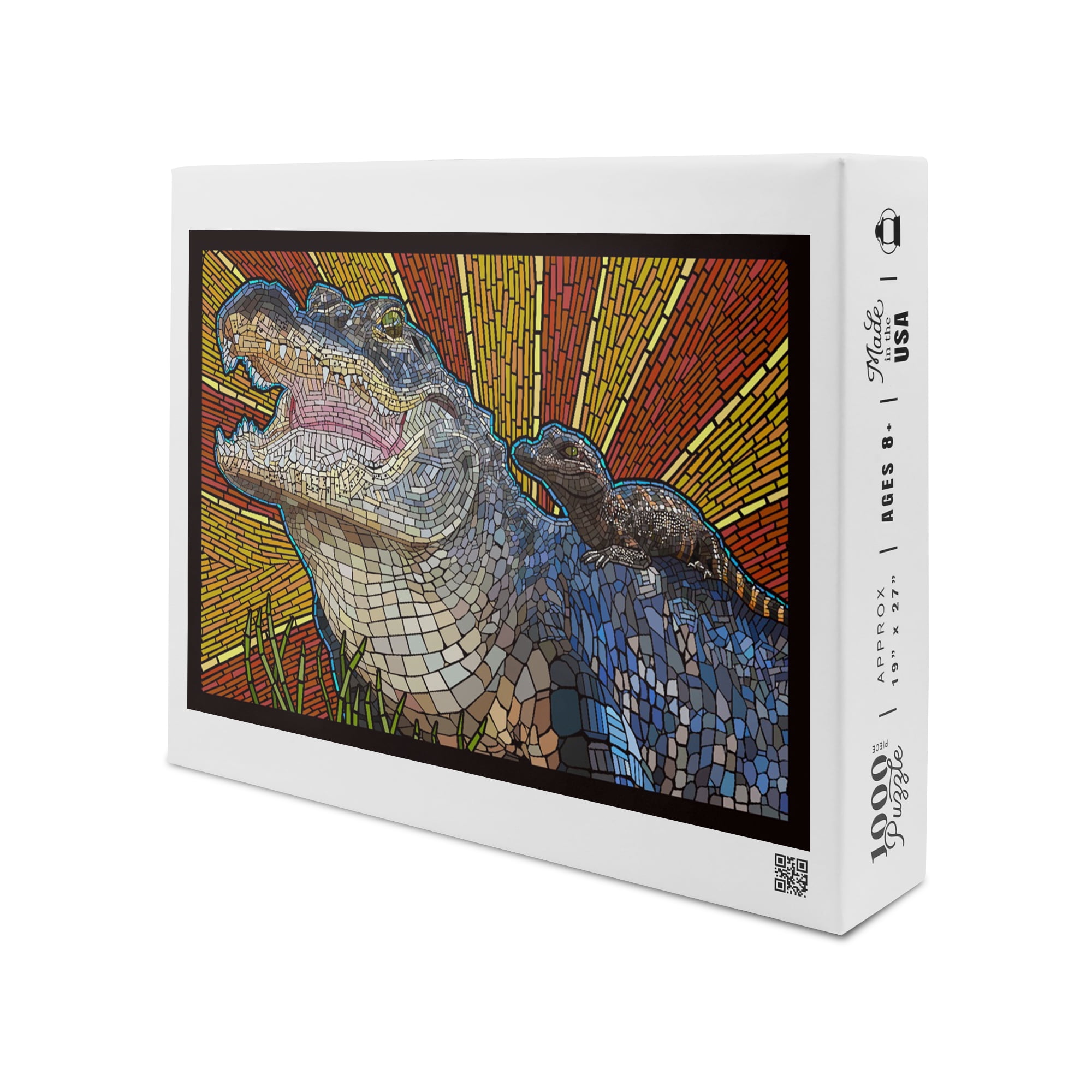 Alligator, Paper Mosaic (1000 Piece Puzzle, Size 19x27, Challenging ...