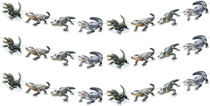 Alligator Party Decorations Crocodile Birthday Banner Alligator Themed ...