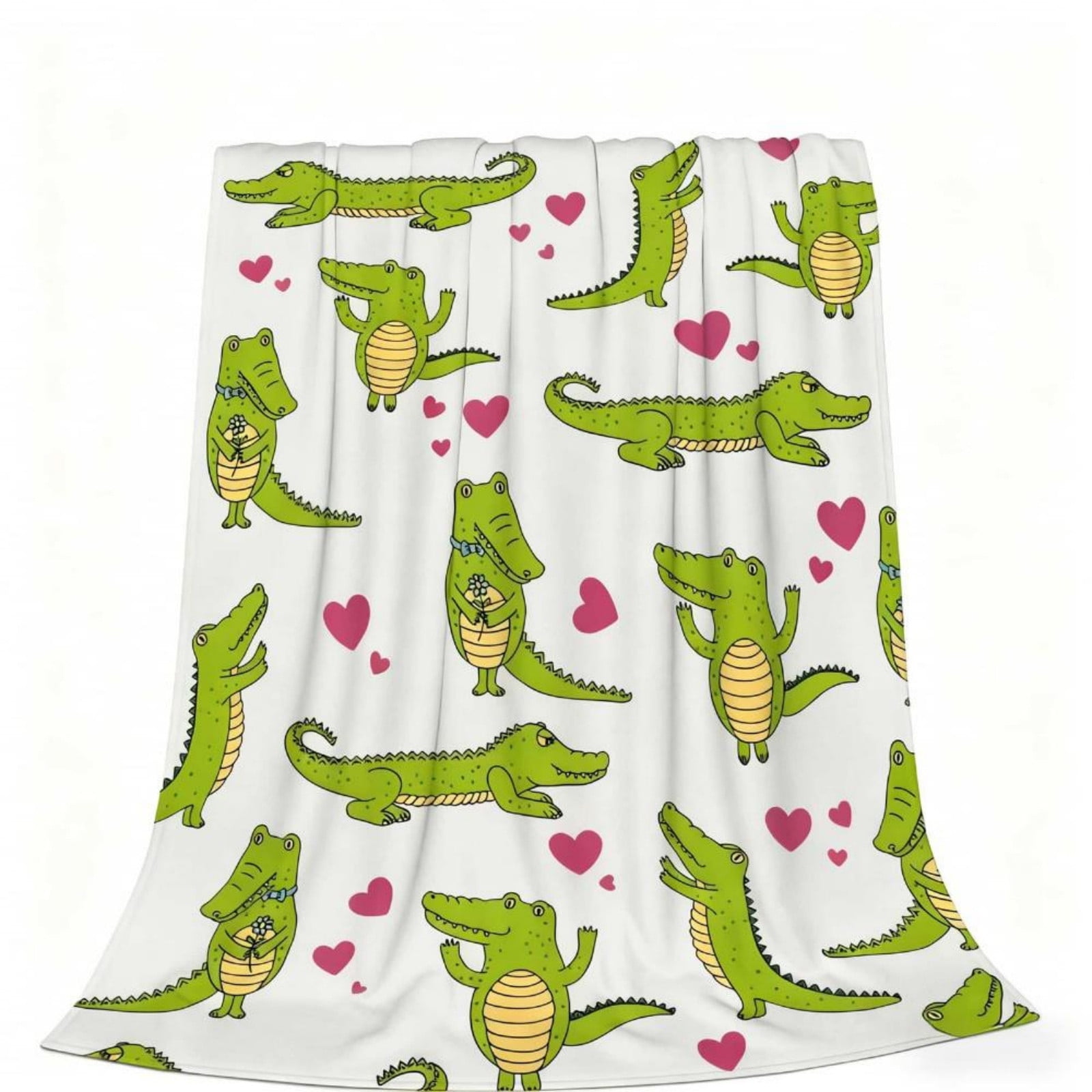 Alligator Pattern Blanket Super Cozy Soft Crocodile Multiple sizes ...