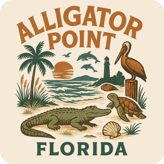 Alligator Point Florida Keepsakes Souvenir Vinyl Sticker – Destination ...