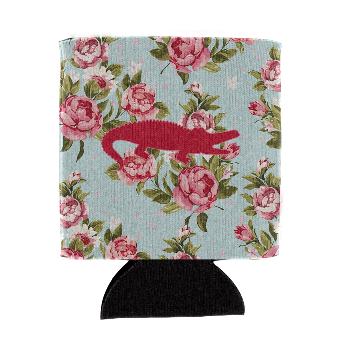 Alligator Shabby Chic Blue Roses BB1120 Can or Bottle Hugger Blue ...