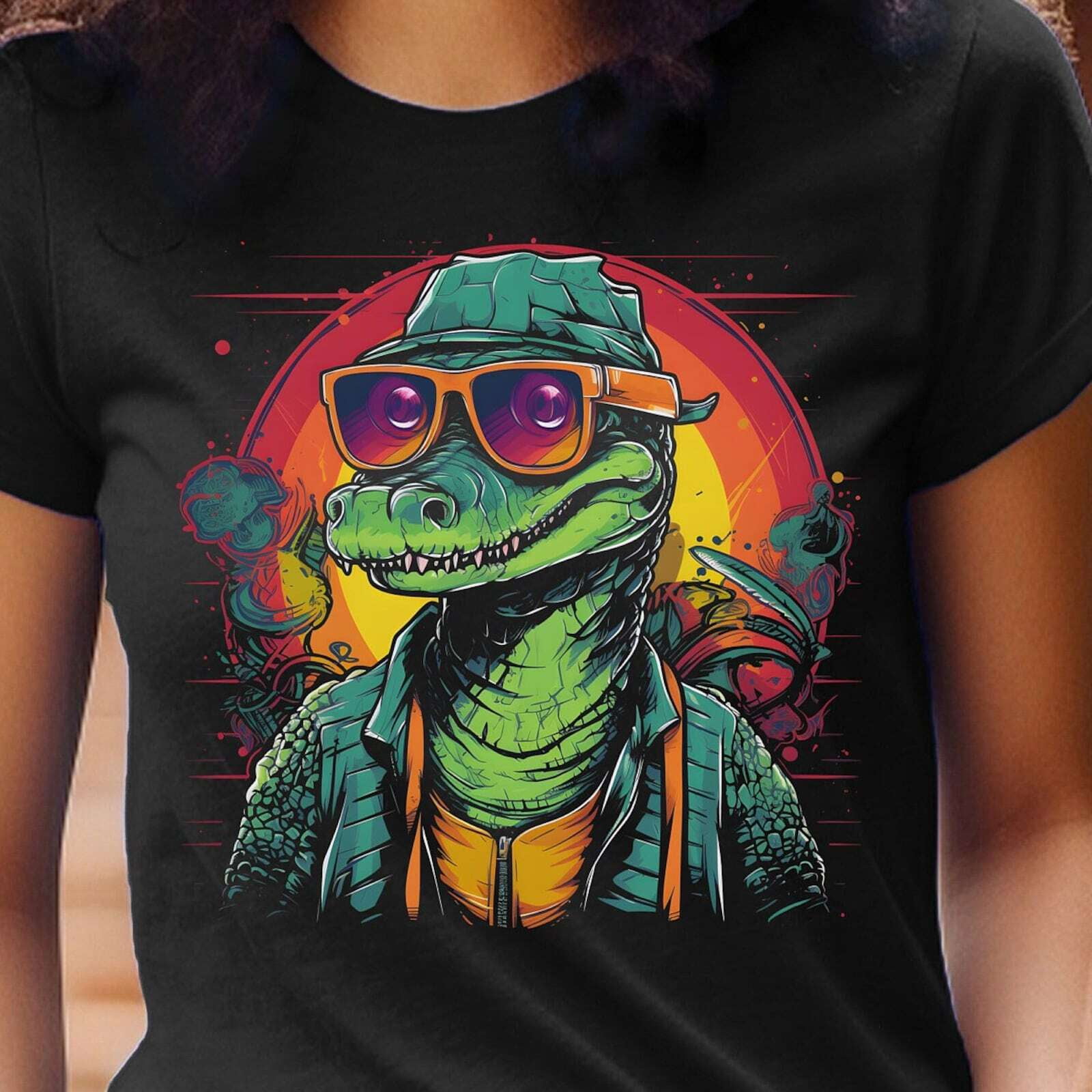 Alligator Shirt Gator T-Shirt Florida Man Gater Graphic Tee - Walmart.com