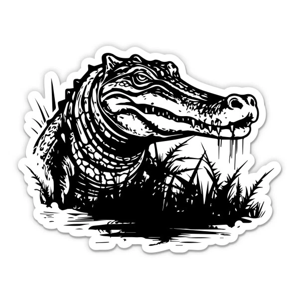 Alligator Sticker Phone Decal Water Bottle Stickers Car Decals, Laptop ...