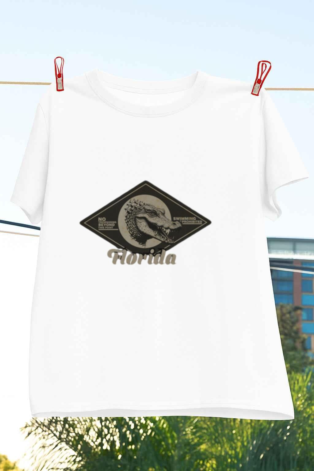 Alligator Vintage Sign Graphic Unisex T-Shirt Retro Funny Animal ...