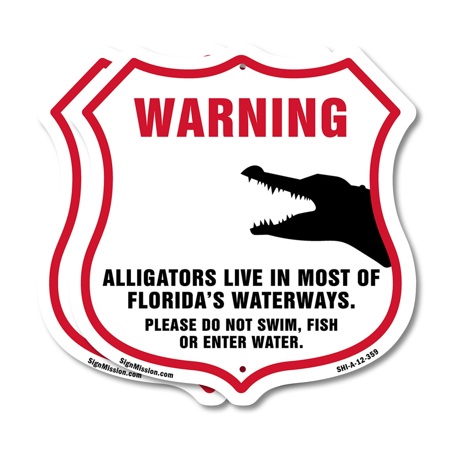 Alligator Warning Warning Alligators Live In Most Of Florida's ...