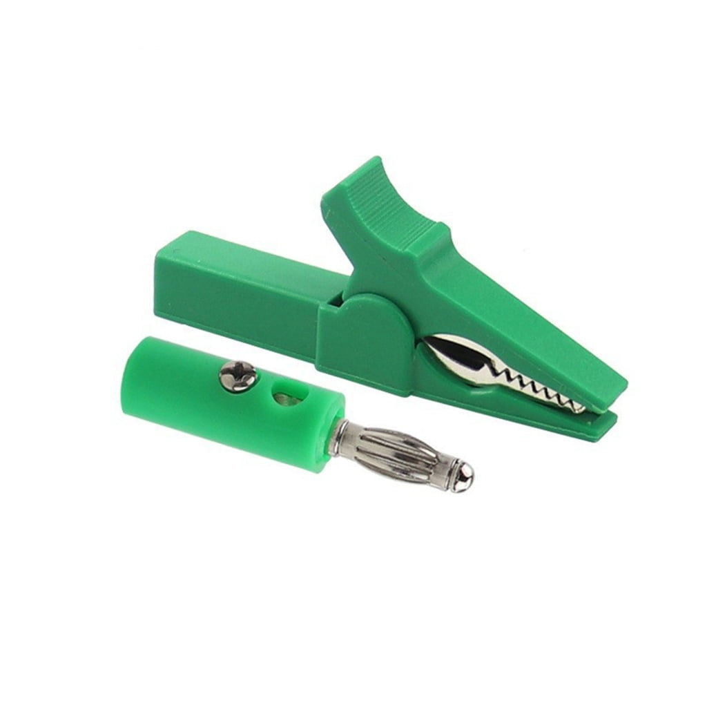 Alligators Clip Banana Plug Test Probes Insulated Electric Clip 4mm ...