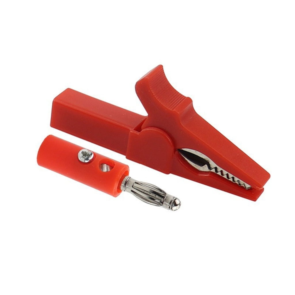 Alligators Clip Banana Plug Test Probes Insulated Electric Clip 4mm ...