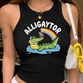 Alligaytor Tank Top, Funny LGBT Pride Cropped Tank, Sapphic WLW Top ...