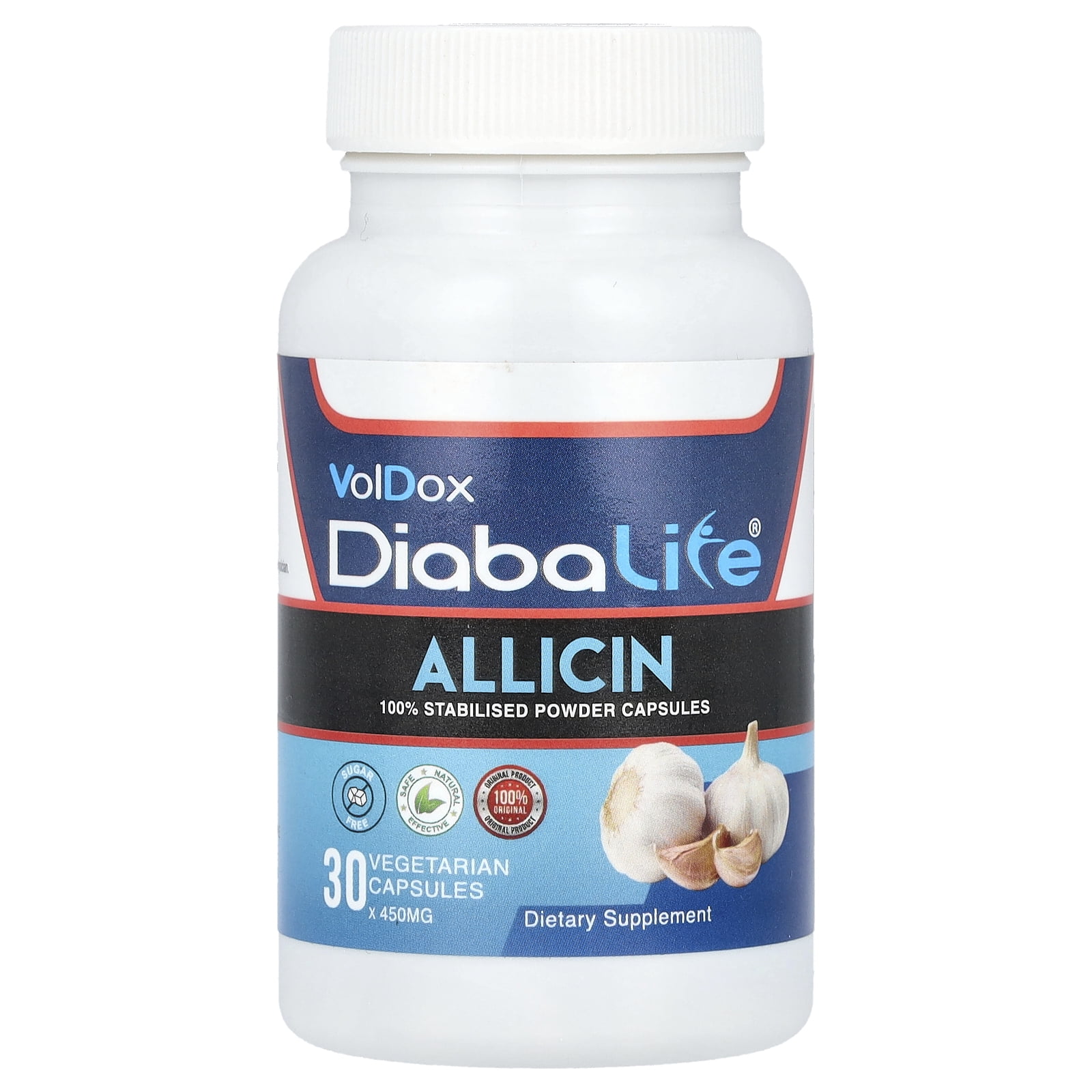 Allimax VolDox, Diabalife®, Allicin, 30 Vegetarian Capsules - Walmart.com
